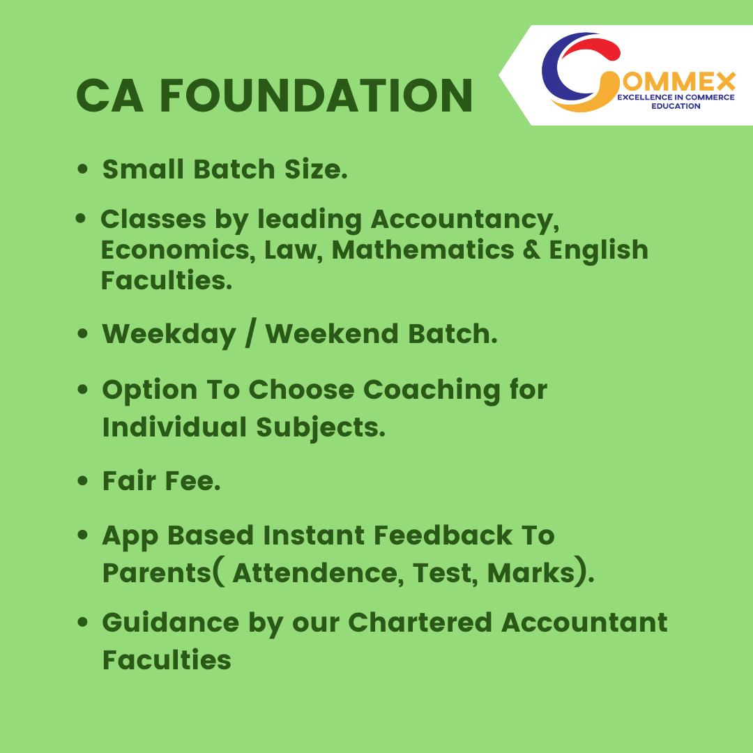 C.A Foundation - Commex - Online Coaching for Commerce Students